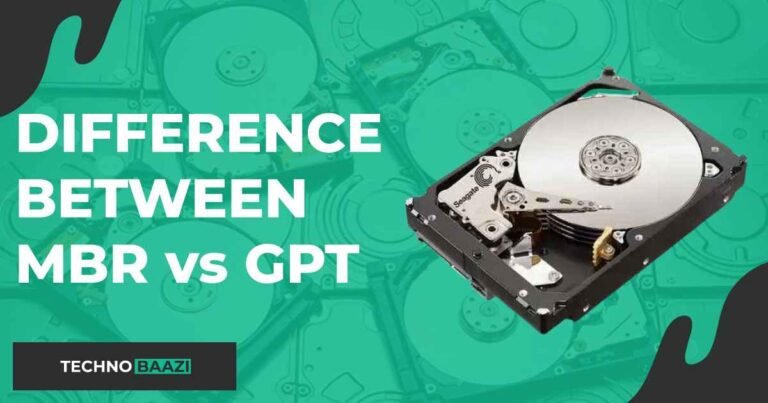 Difference between MBR vs GPT partition style storage devices - TechnoBaazi